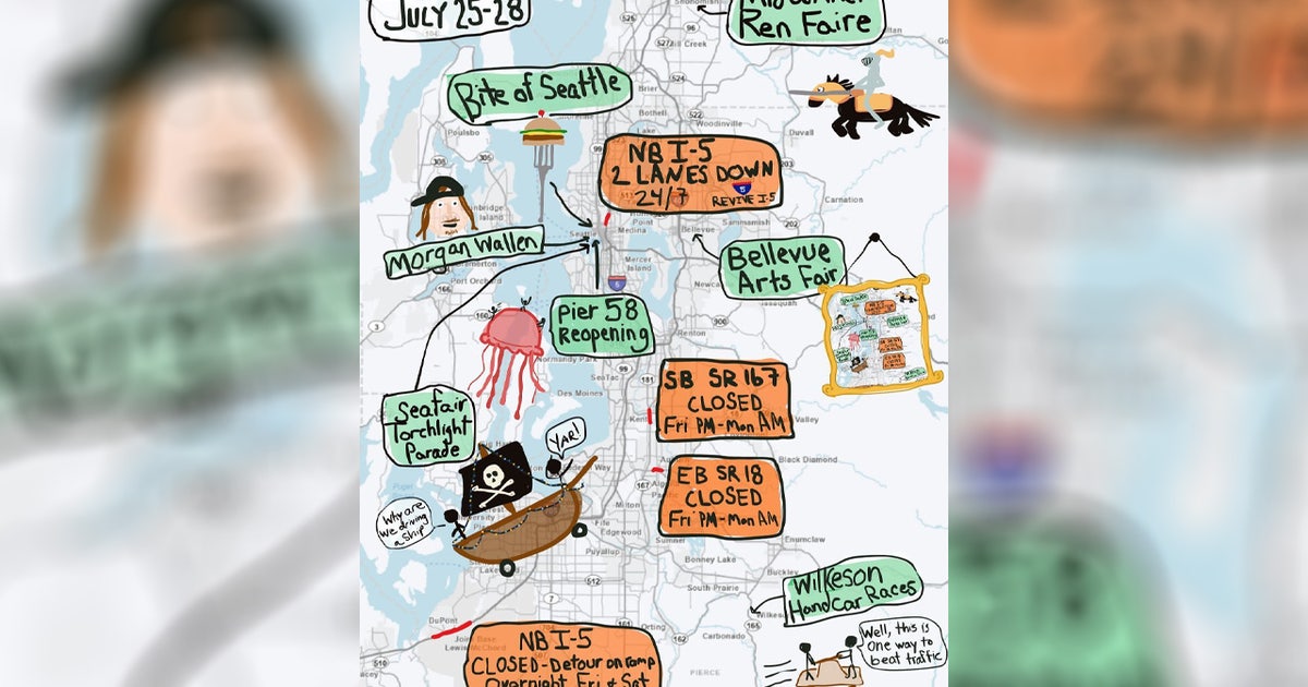 WSDOT warns of traffic from Seattle events, construction | FOX 13 Seattle