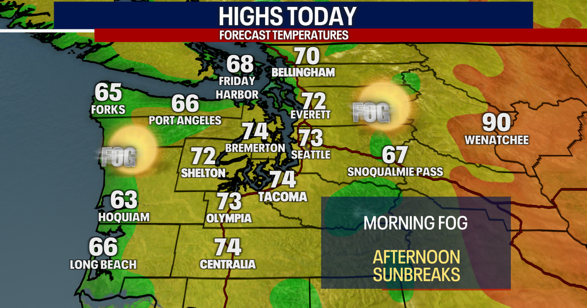 Partly cloudy, PM sunshine the next 3 days in Seattle | FOX 13 Seattle