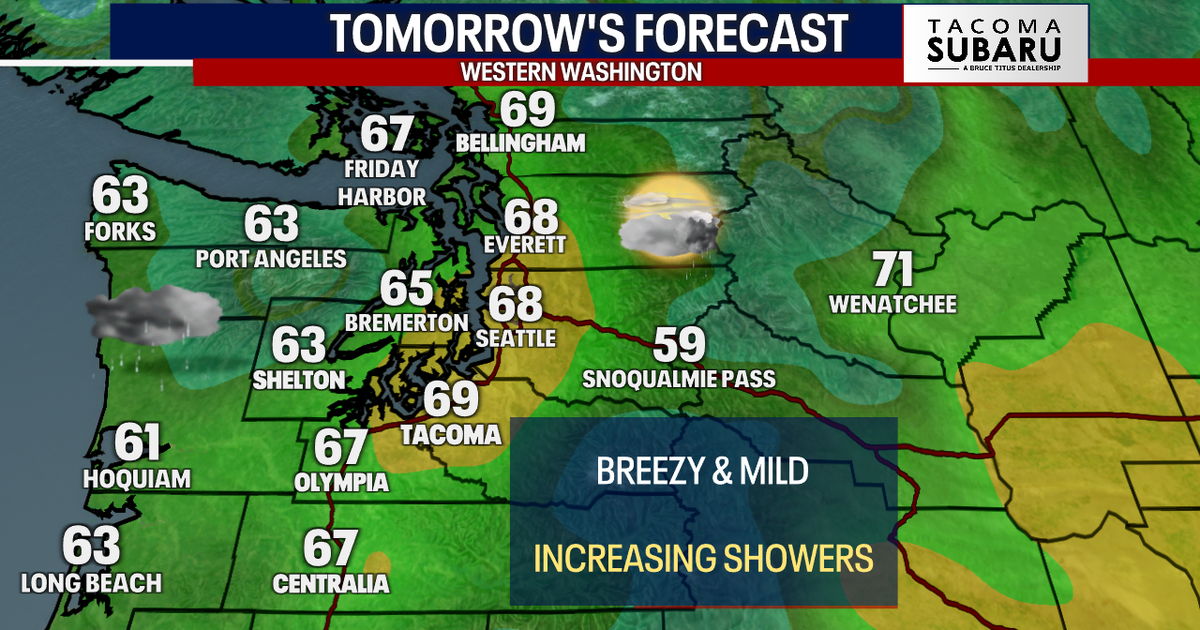 Afternoon rain and wind for Tuesday | FOX 13 Seattle