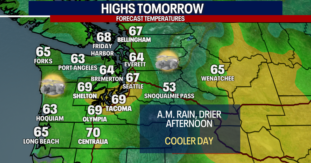 Soggy weather in Seattle to clear by late Sunday | FOX 13 Seattle
