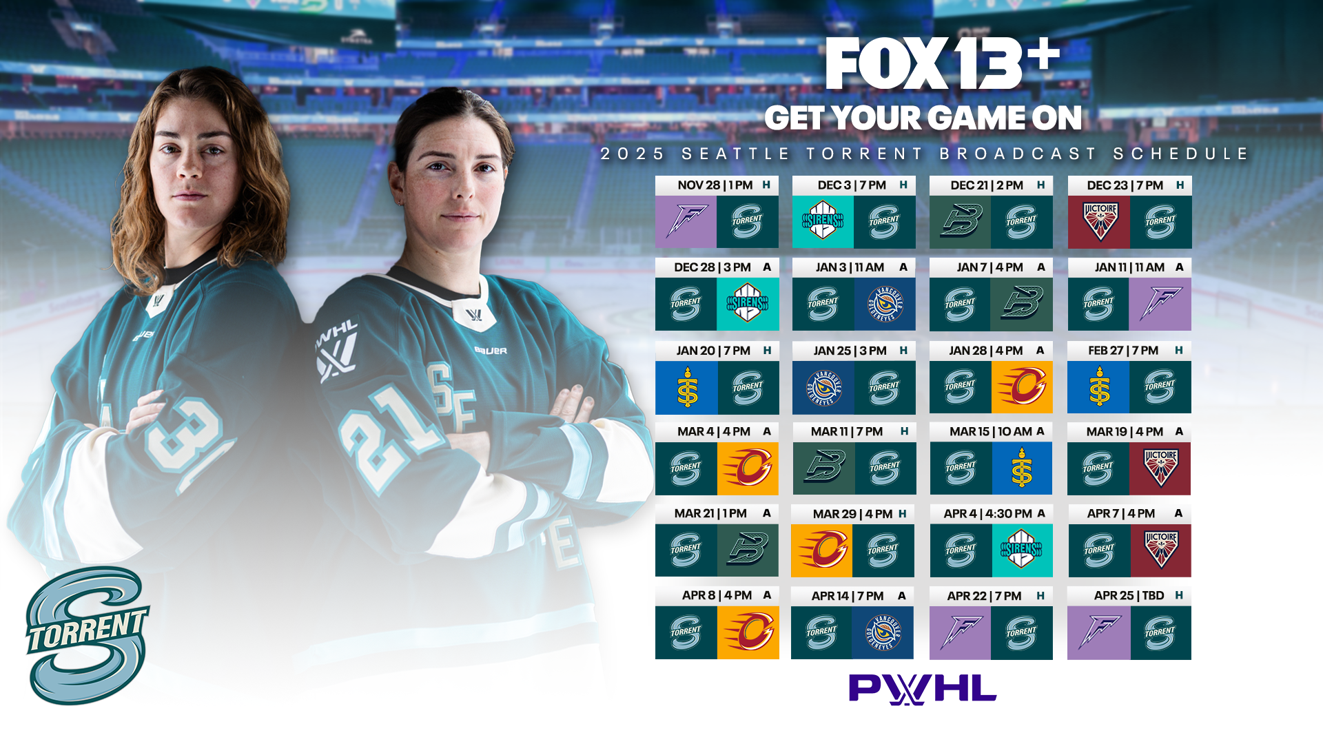 Seattle Torrent PWHL | Latest news, scores, standings | FOX 13 Seattle