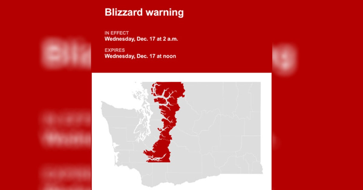 Blizzard warning issued for Washington Cascades, Olympics | FOX 13 Seattle