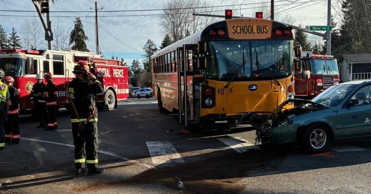 WA elementary school bus involved in Pierce County crash | FOX 13 Seattle