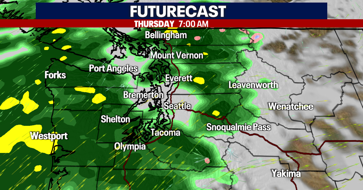 Heavy rain at times Thursday, flood watch continues | FOX 13 Seattle