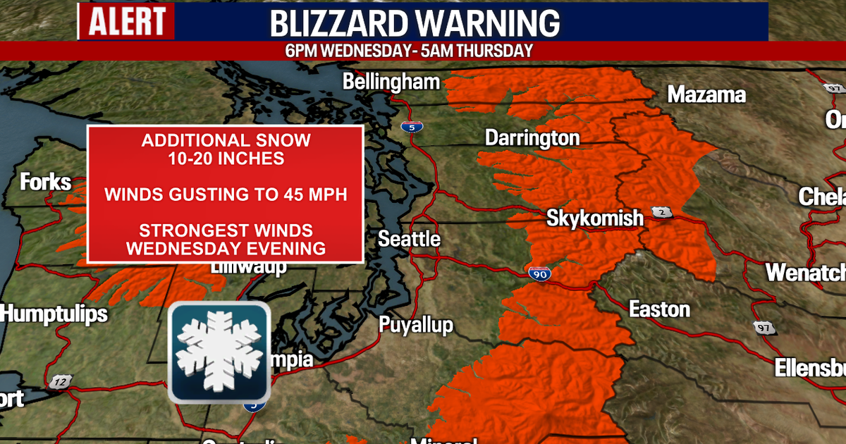 Blizzard Warning, heavy snow, avalanche danger in Washington | FOX 13 ...